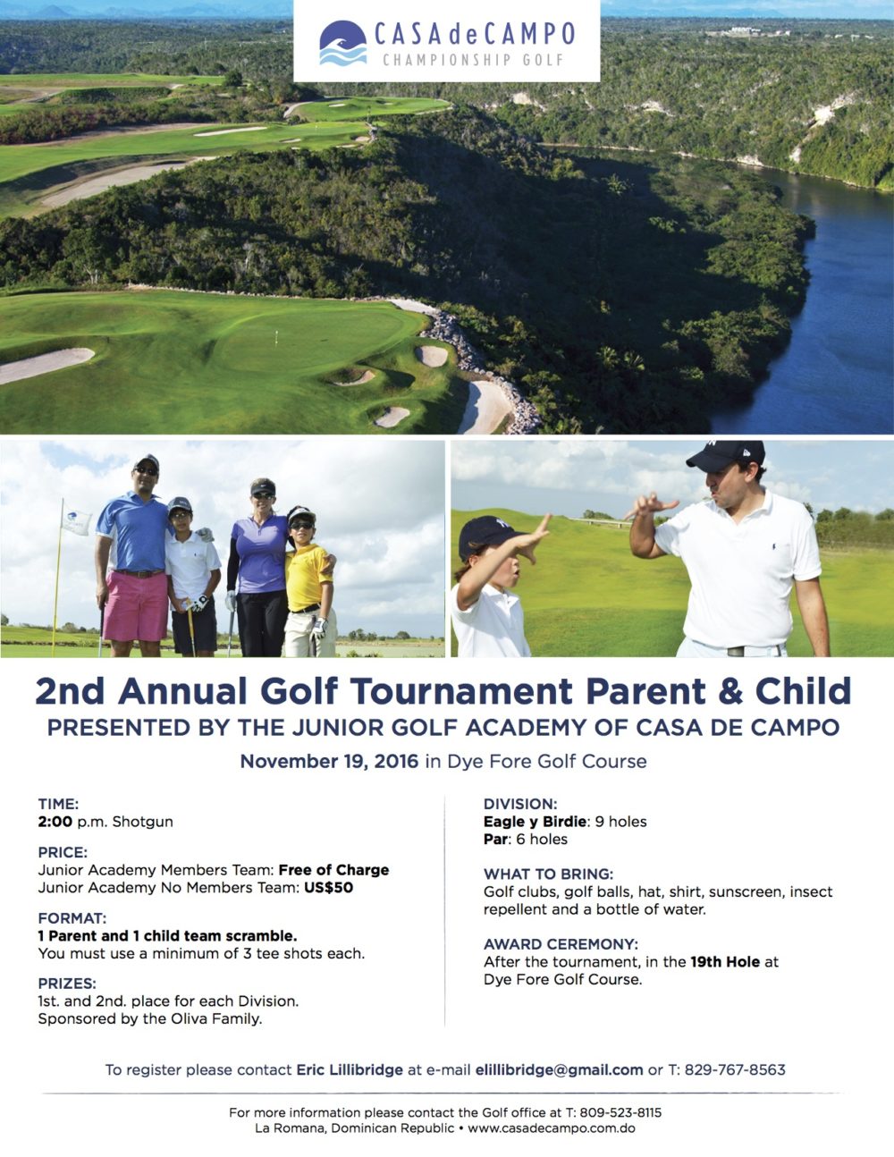 Grab your clubs for the 2nd Annual Parent & Child Golf Tournament